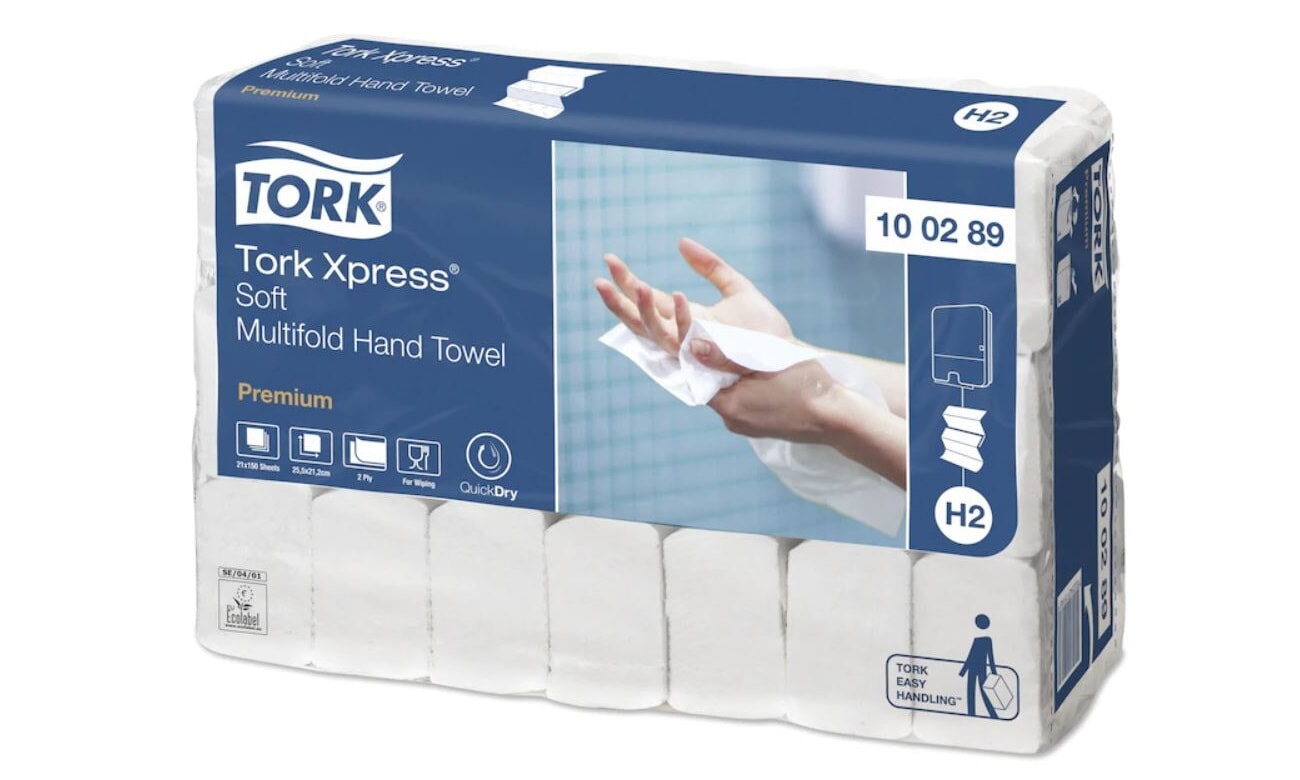 Tork Premium H2 håndtørkeark myk 2 lag 21 x 150 ark - Nordic Supply ...