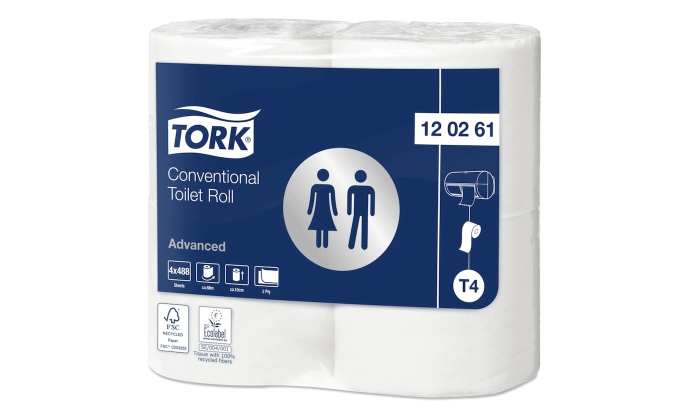 Tork Advanced T4 toalettpapir 2 lag 68 m x 24 rl - Nordic Supply Partner AS