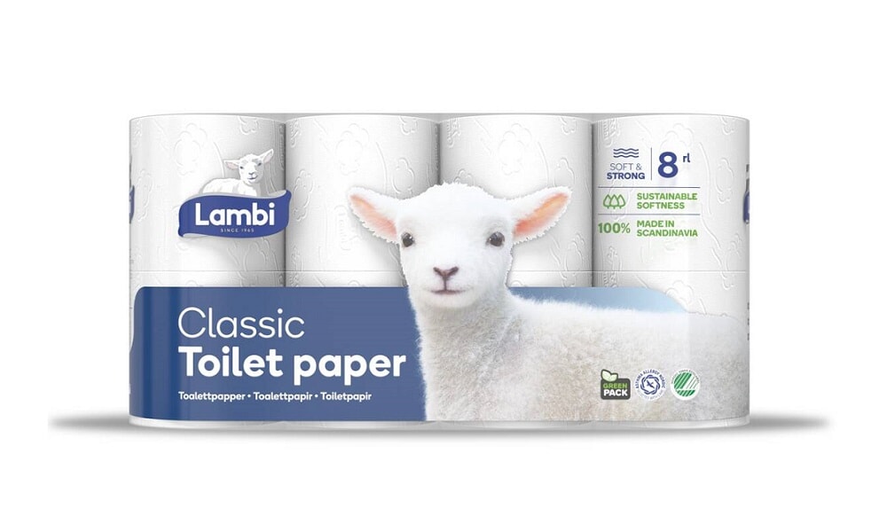 Lambi Classic toalettpapir 3 lag 21 m x 40 rl - Nordic Supply Partner AS