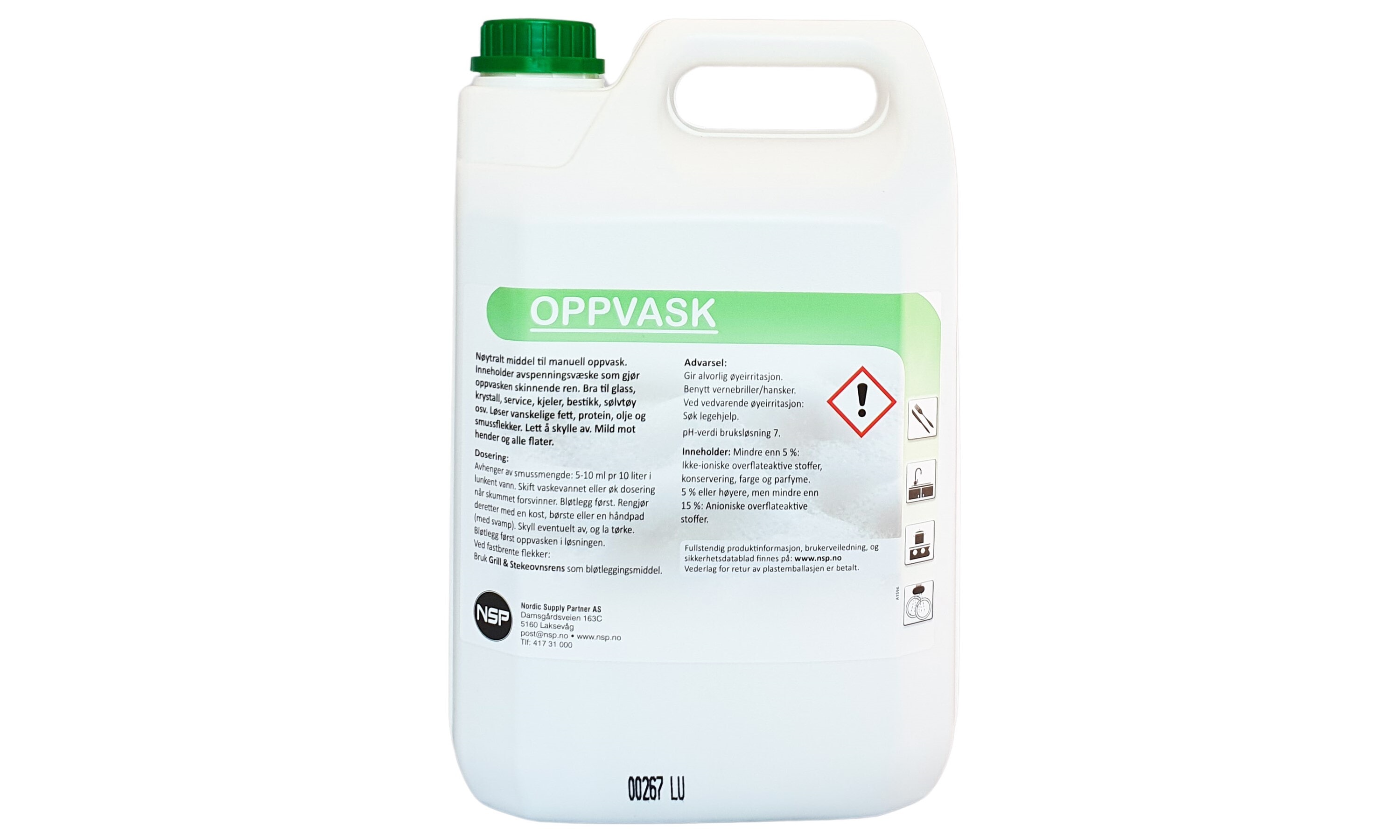 NSP Oppvask 5 liter - Nordic Supply Partner AS