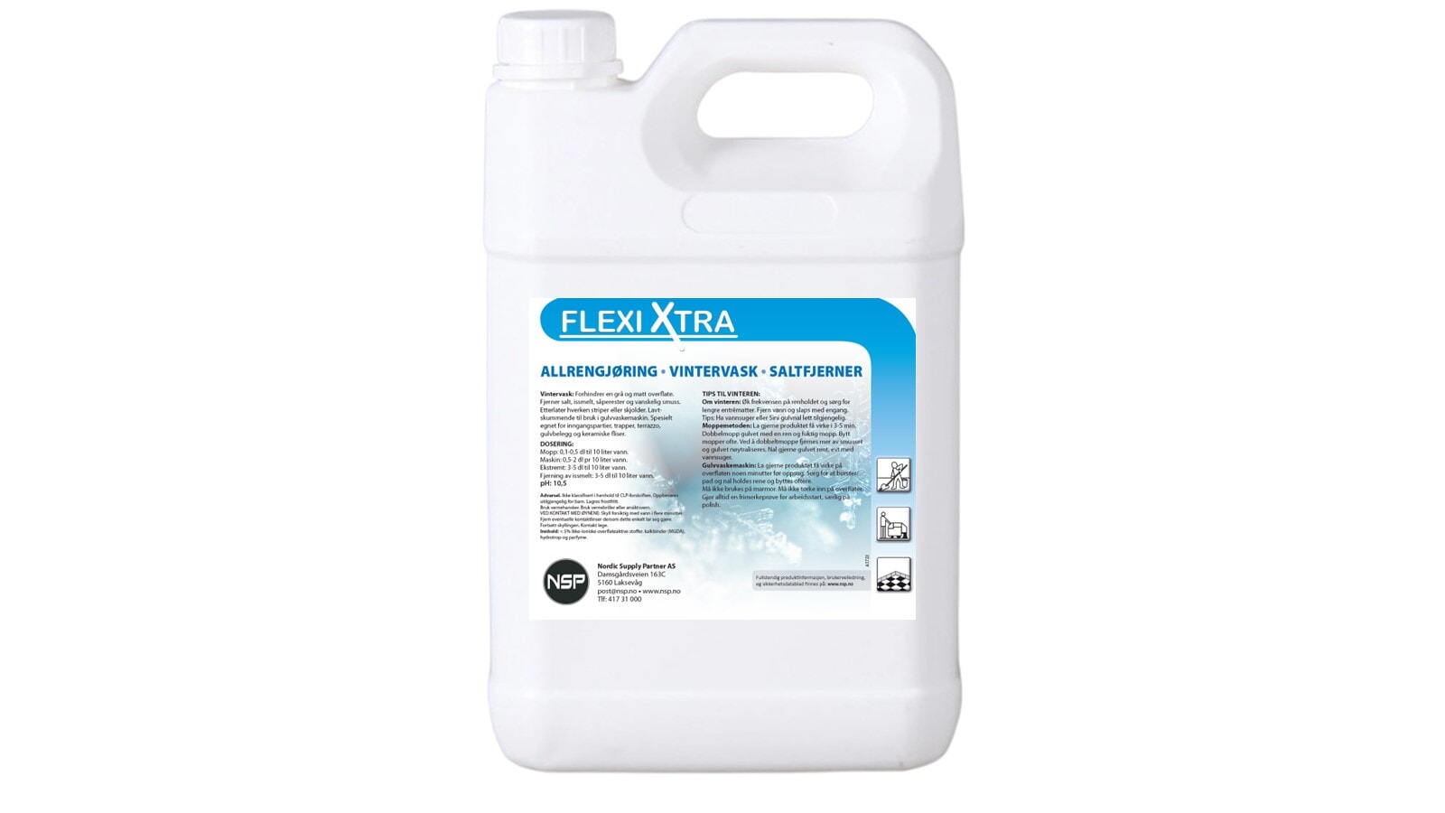 NSP Flexi Xtra Vintervask 5 liter - Nordic Supply Partner AS