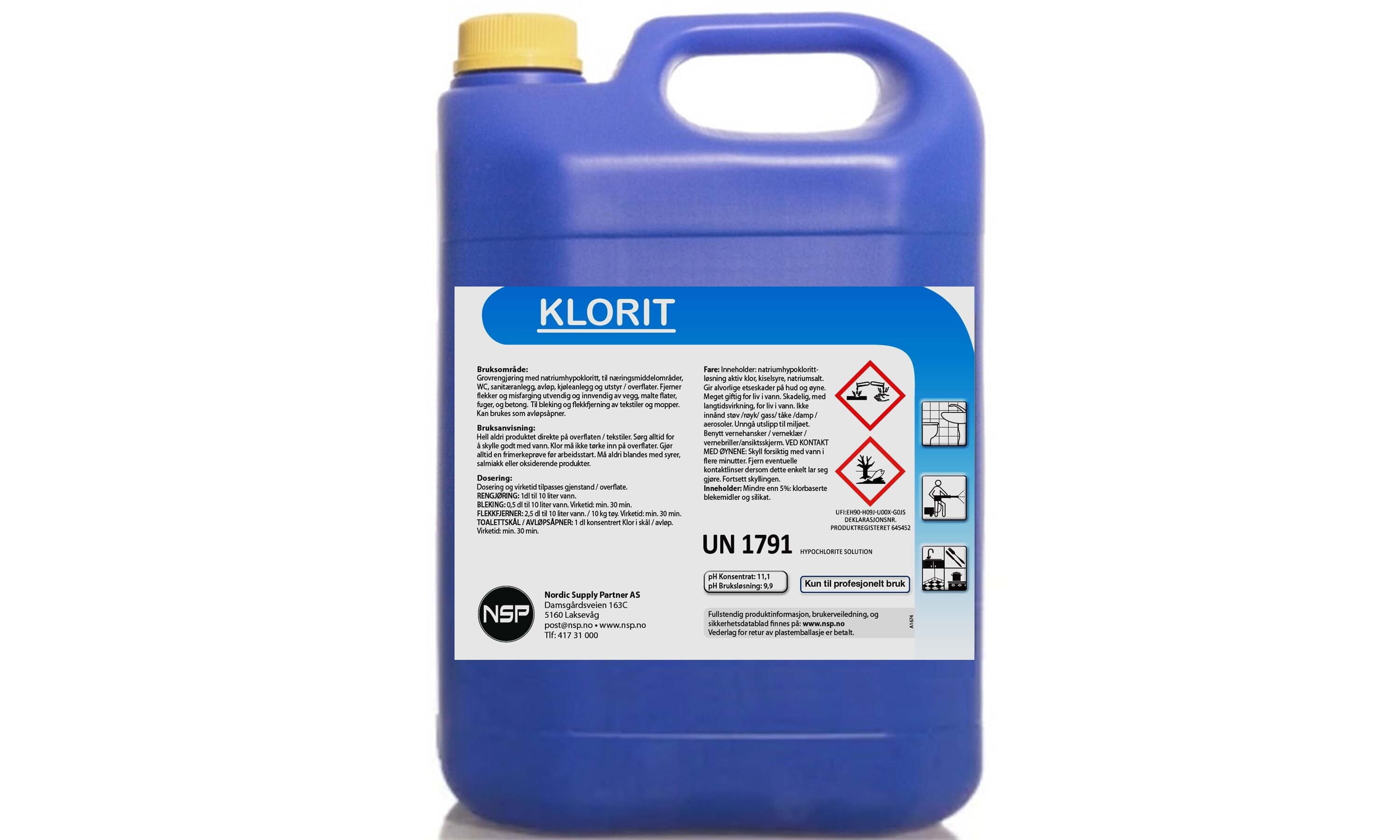 NSP Klorit 5 liter - Nordic Supply Partner AS