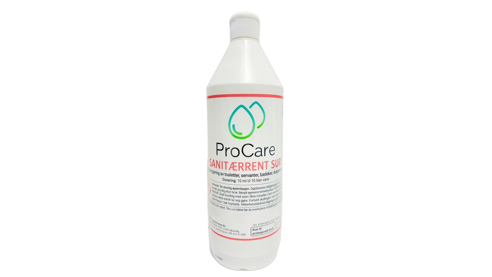 ProCare Sanitær Sur 1 liter Svanemerket - Nordic Supply Partner AS